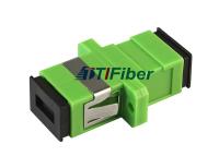 China Simplex Singlemode SC/APC Fiber Optic Adapter with <0.2dB Insertion Loss and >1000 Cycle Durability for sale