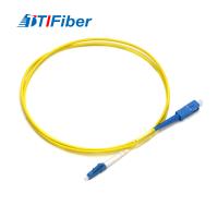 China FTTX LC UPC to SC UPC Singlemode Simplex Fiber Optic Patch Cord 3.0mm for sale