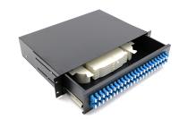 China Rack Mount Fiber Optic Patch Panel 12 to 144 Core SC LC Duplex for sale