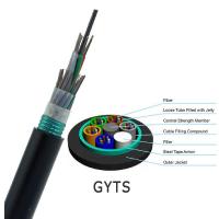 China GYTS Multi Loose Tube 24 36 48 Core Fiber Optic Cable Duct Aerial Armoured 12.9mm 160kg/km for sale