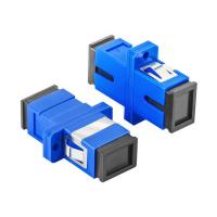 China SC DX APC UPC SM MM OM Duplex Fiber Optic Adapter Ceramic Sleeve 0.2dB Loss for sale