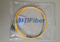 China 4 Core ST UPC Singlemode Fiber Optic Pigtail Yellow PVC Jacket G652D 0.9mm for sale