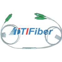 China 1x2 Mini Optical Fiber PLC Splitter 0.9mm SC/APC Singlemode 1260-1650nm for sale
