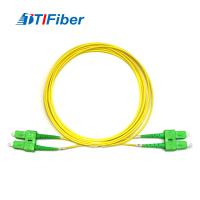 China Single Mode Duplex Fiber Optic Patch Cord SC/APC-SC/APC SM DX Connectors for sale