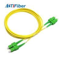 China Single Mode Duplex Fiber Optic Patch Cord SC/APC-SC/APC SM DX Connectors for sale