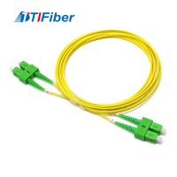 China Single Mode Duplex Fiber Optic Patch Cord SC/APC-SC/APC SM DX Connectors for sale