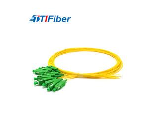 China FTTH Industrial Mechanical Single Mode Simplex ST FC PC LC SC Pigtail for sale