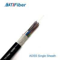 China Custom Length ADSS Fiber Optic Cable 12-144 Cores All Dielectric Self Supporting Outdoor for sale
