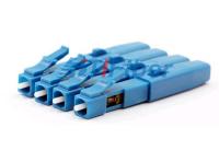 China LC UPC APC Single Mode Fiber Connector with 250μm Coating, ≤0.3dB Insertion Loss, and -40℃ to +75℃ Operating Range for sale