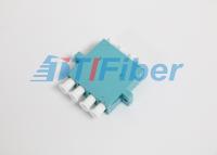 China LC Multimode OM3 Aqua Duplex Plastic Fiber Optic To Ethernet Adapter for Test Network for sale