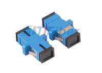 China Simplex SC Singlemode Optical Fiber Adapter Low Insertion Loss 0.2dB for Telecom Networks for sale