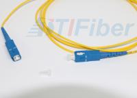 China SC UPC Singlemode Duplex Fiber Optic Patch Cord G657A 9/125um Low Insertion Loss 0.2dB for sale