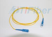 China SC UPC Singlemode Duplex Fiber Optic Patch Cord G657A 9/125um Low Insertion Loss 0.2dB for sale