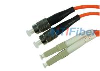 China FC - LC Single Mode Fiber Optic Cable Duplex Optical Fiber Patch Cord for sale