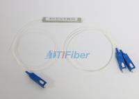 China 1x2 Steel Tube PLC Fiber Optic Splitter SC/PC 1260-1650nm Low Insertion Loss for sale