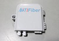 China 8 Ports FTTH Fiber Optic Distribution Box ABS Wall Mount IP65 Outdoor 181x45x207mm for sale