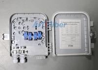 China 8 Ports FTTH Fiber Optic Distribution Box ABS Wall Mount IP65 Outdoor 181x45x207mm for sale