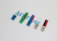 China Blue Green Multimode Duplex LC Optic Fiber Cable Connectors for FTTX Network for sale
