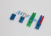 China Blue Green Multimode Duplex LC Optic Fiber Cable Connectors for FTTX Network for sale