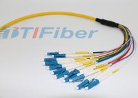 China LC UPC APC Bundle Optical Fiber Pigtail - Single Mode 9/125μm with ≤0.2dB Insertion Loss and -40°C to +85°C Operating Range for sale