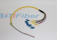 China LC UPC APC Bundle Optical Fiber Pigtail - Single Mode 9/125μm with ≤0.2dB Insertion Loss and -40°C to +85°C Operating Range for sale