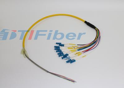 China LC UPC APC Bundle Optical Fiber Pigtail - Single Mode 9/125μm with ≤0.2dB Insertion Loss and -40°C to +85°C Operating Range for sale