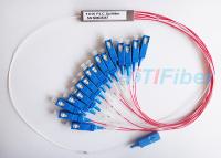 China 1x16 Steel Tube Mini Fiber Optic PLC Splitter SC APC 1260-1650nm Low Insertion Loss for sale