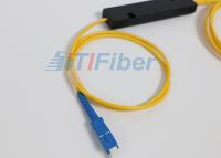 China SC/APC 1x2 Fiber Optic Splitter 3.0mm G657A Cable Low Insertion Loss for sale