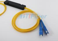 China SC/APC 1x2 Fiber Optic Splitter 3.0mm G657A Cable Low Insertion Loss for sale