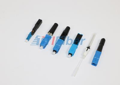 China Singlemode SC/PC Fiber Optic Fast Connector 250μm Coating with ≤0.3dB Insertion Loss for Drop Wire Cable for sale