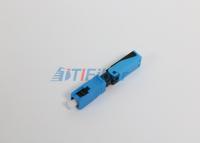 China Singlemode SC/PC Fiber Optic Fast Connector 250μm Coating with ≤0.3dB Insertion Loss for Drop Wire Cable for sale