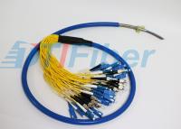 China Armored Fiber Optic Pigtail ST LC FC SC Multimode 0.9mm 2.0mm 3.0mm for Patch Panel for sale