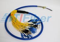 China Armored Fiber Optic Pigtail ST LC FC SC Multimode 0.9mm 2.0mm 3.0mm for Patch Panel for sale