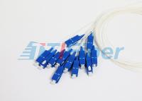 China 12 Core SC APC Single Mode Fiber Pigtail 1.5M High Tensile Strength PVC for sale