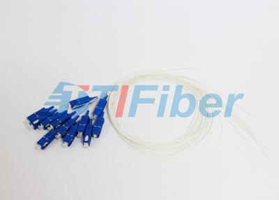 China 12 Core SC APC Single Mode Fiber Pigtail 1.5M High Tensile Strength PVC for sale