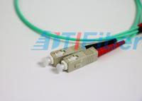 China SC UPC Multimode Duplex Fiber Optic Patch Cord 50/125um FTTH Network for sale