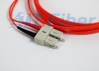 China SC / UPC to LC / UPC Duplex Fiber Optic Patch Cord mode conditioning with G657A cable for sale