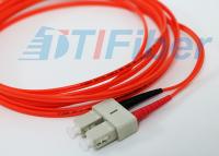 China SC / UPC to LC / UPC Duplex Fiber Optic Patch Cord mode conditioning with G657A cable for sale