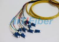 China SC / UPC to LC / UPC fiber optic cable patch cord  Multi mode 12 Core LSZH Jacket for sale