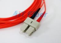 China 62.5 / 125 mm Duplex Fiber Patch Cords  Multimode  LC / UPC to SC / UPC for sale