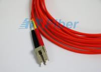 China 62.5 / 125 mm Duplex Fiber Patch Cords  Multimode  LC / UPC to SC / UPC for sale