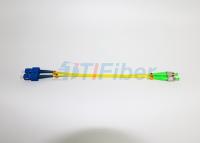 China Single Mode Duplex Fiber Optic Patch Cord With Connectors FC / PC to SC / PC for sale