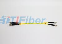 China FC to ST Singlemode Duplex Optical Jumper Cord 3.0mm Low Insertion Loss 0.2dB for sale