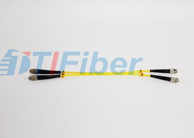 China FC to ST Singlemode Duplex Optical Jumper Cord 3.0mm Low Insertion Loss 0.2dB for sale