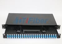 China 1U 24 Port LC Duplex Fiber Optic Junction Box 430×300mm with 48-Core Capacity for FTTH Networks for sale
