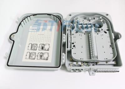 China 24 Port Outdoor Wall Mounted Fiber Optic Distribution Box IP65 Rated with M8×40mm Mounting Hardware for sale