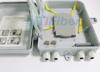 China 24 Port Outdoor Wall Mounted Fiber Optic Distribution Box IP65 Rated with M8×40mm Mounting Hardware for sale