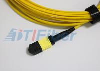 China Singlemode 12 Core MPO to LC/UPC Fiber Optic Patch Cord - ≤0.2dB Insertion Loss, -40°C to +85°C Operating Range for sale