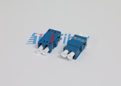 China ABS Blue Color LC / APC Single Fiber Optic Adapter , High Return Loss for sale