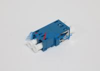 China ABS Blue Color LC / APC Single Fiber Optic Adapter , High Return Loss for sale